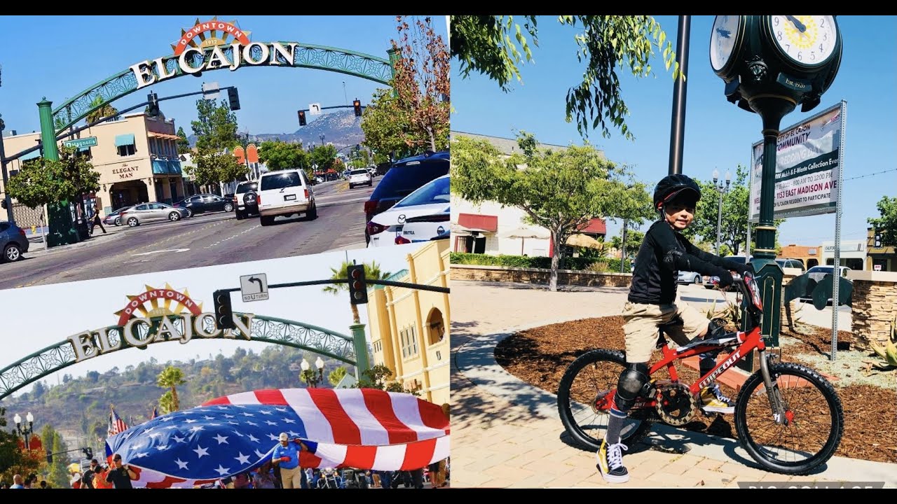 Riding bike around the street El Cajon Town - YouTube