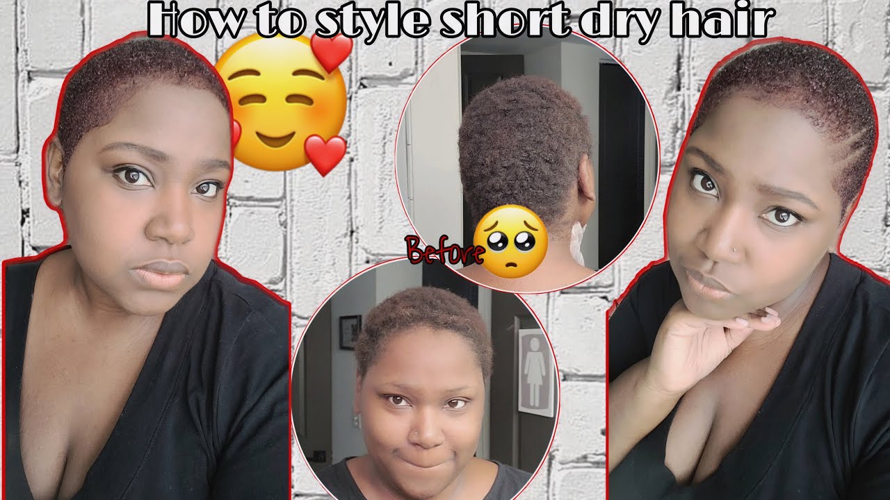 How I style my short natural hair!!!!😱 - YouTube