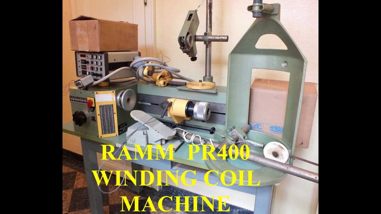 RAMM PR400 WINDING COIL MACHINE - YouTube