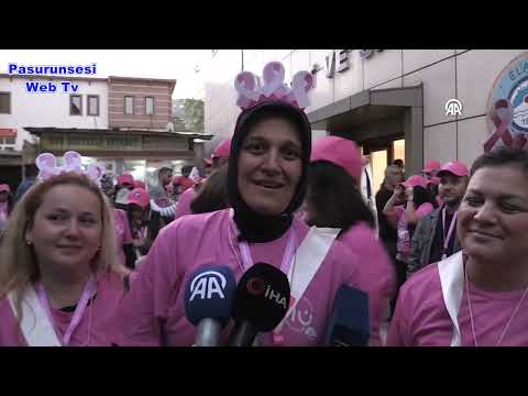 Muş'ta meme kanseri için büyük destek: Farkındalık yürüyüşü binlerce katılımcıyla gerçekleşti