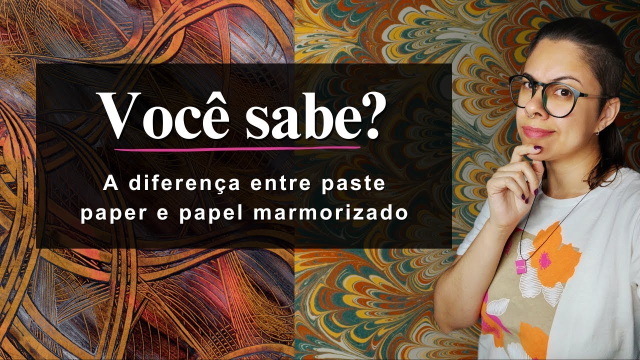 A diferença entre paste paper e papel marmorizado - YouTube