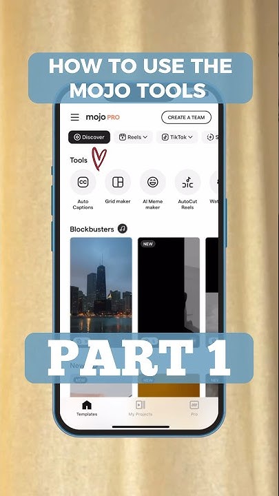 How to add text to your videos on our app! #mojo #tutorial #autocaptions - YouTube