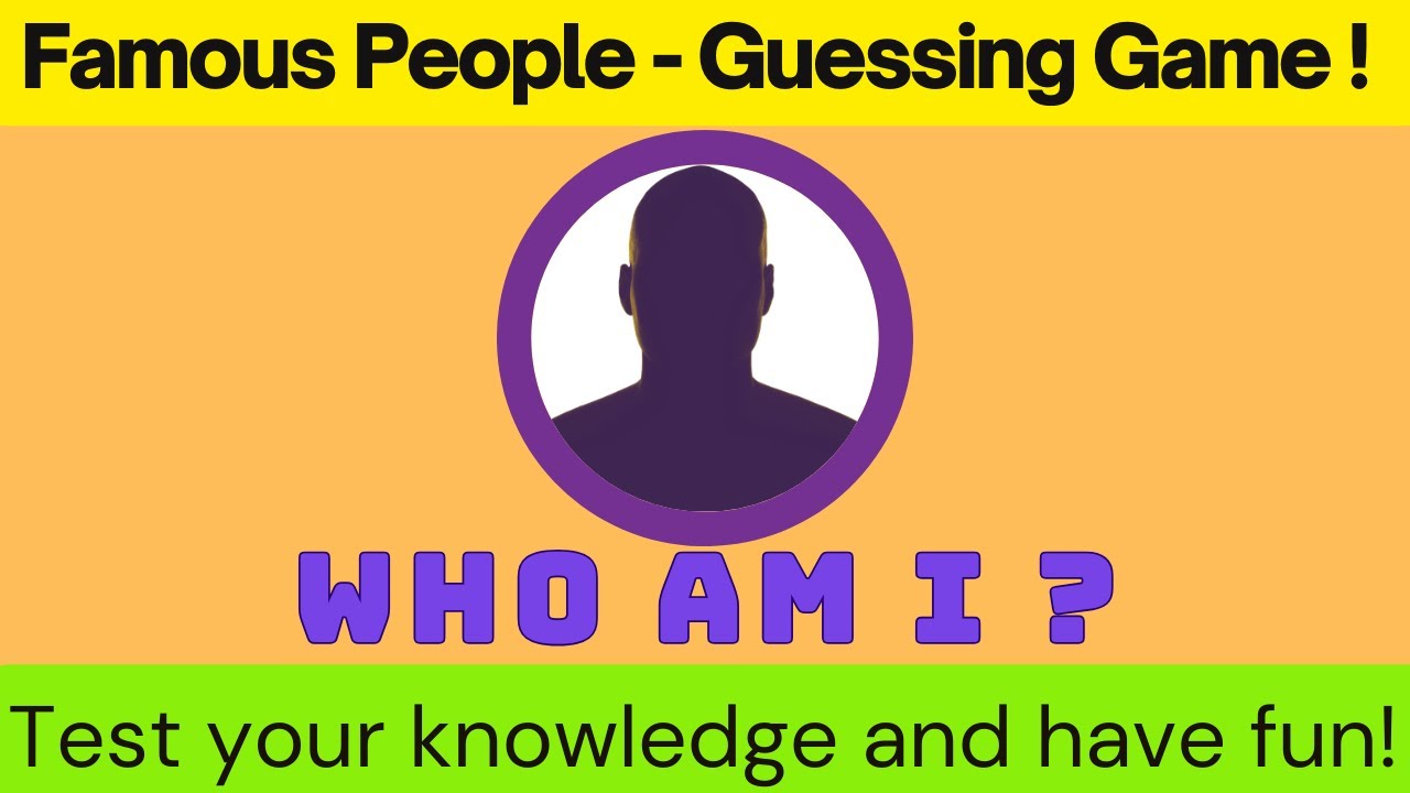 Guess The Famous Personality Quiz - 2 | Can You Guess These Famous ...