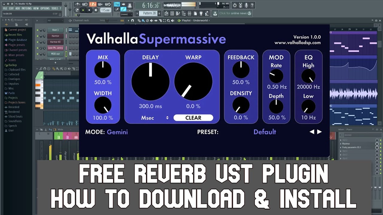 ''VALHALLA SUPERMASSIVE'' Free Reverb VST Plugin #ValhallaDSP || Hindi ...