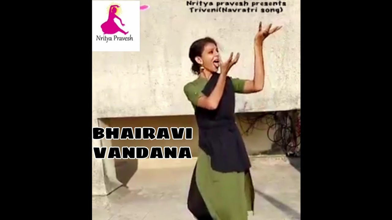 Bhairavi stotram | (Triveni) |Bharatnatyam | Dance cover ||Nritya ...