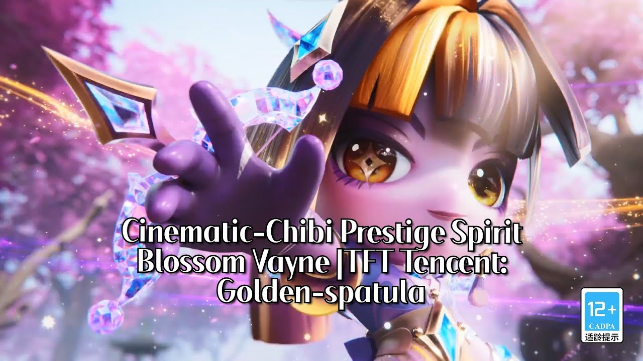 Cinematic-Chibi Prestige Spirit Blossom Vayne |TFT Tencent: Golden-spatula - YouTube