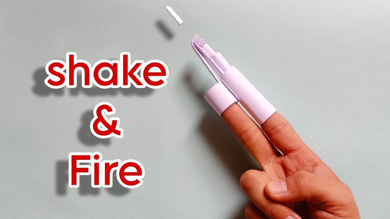 Easy & new paper Finger GUN | NO Rubber Band | 1 Paper | Time to make ...