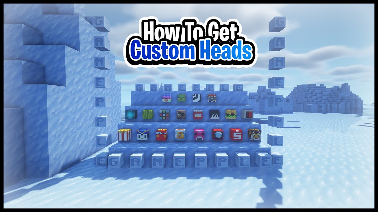 How to get a Custom Heads in Minecraft - YouTube