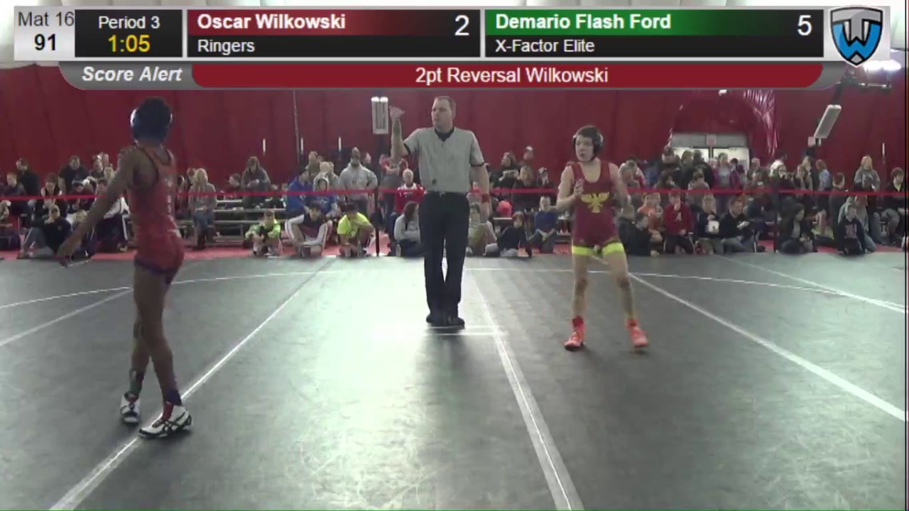 91 Demario Flash Ford X Factor Elite vs Oscar Wilkowski Ringers ...