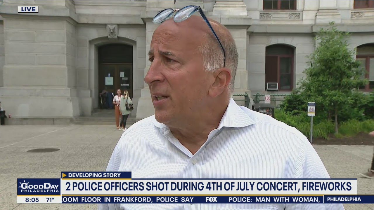Philadelphia Councilmember Mark Squilla reacts to 4th of July shooting in Philadelphia that ...