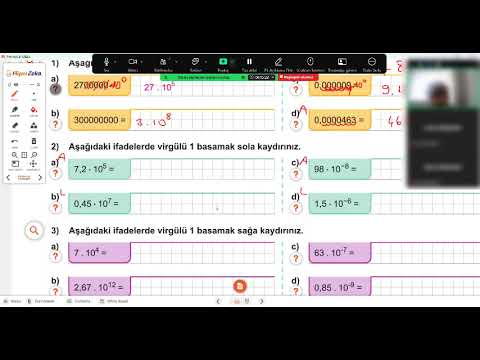 3 ekim azra lara 8  sınıf matematik dersi sefa hoca çok büyük çok küçük sayılar