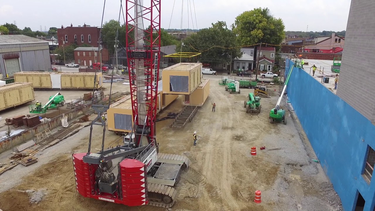 NULU AC Marriott Modular Hotel Project - Louisville, KY - YouTube