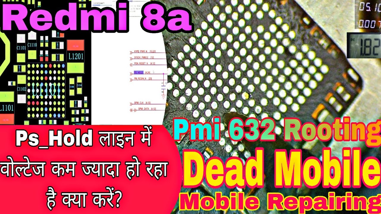 Redmi 8 Dead solution Ps_Hold Voltage Runing Problem AND Pmi 632 ...