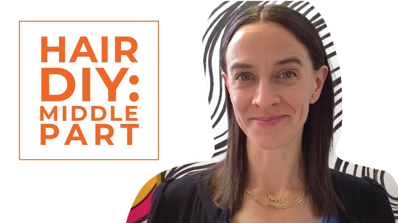 Middle Part Hair Tutorial | Hairstyle DIY for Straight Hair - YouTube