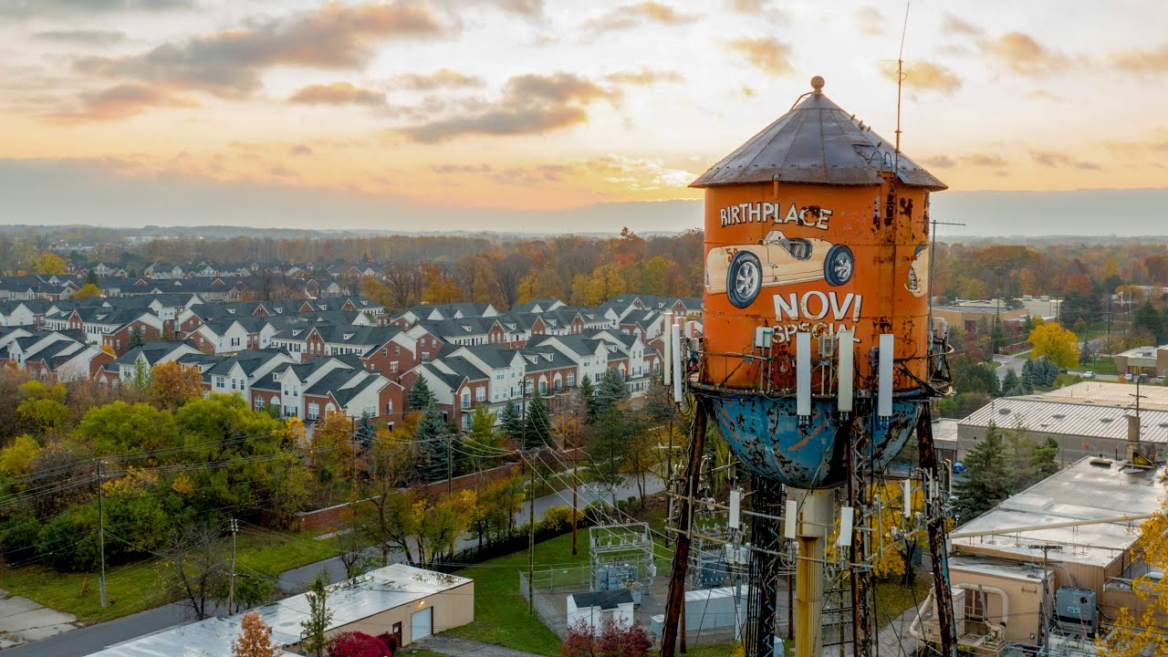 Novi Special Water Tower Restoration - YouTube