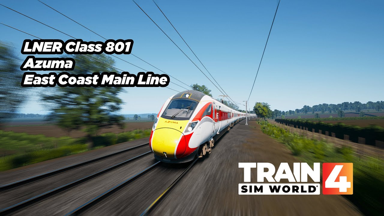 LNER Class 801 Azuma high speed journey from Doncaster to Grantham ...