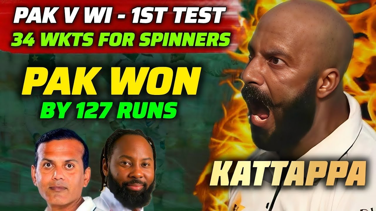 PAK vs WI 1st Test: Sajid Khan’s 5-Wicket Haul Seals Pakistan’s 127-Run ...