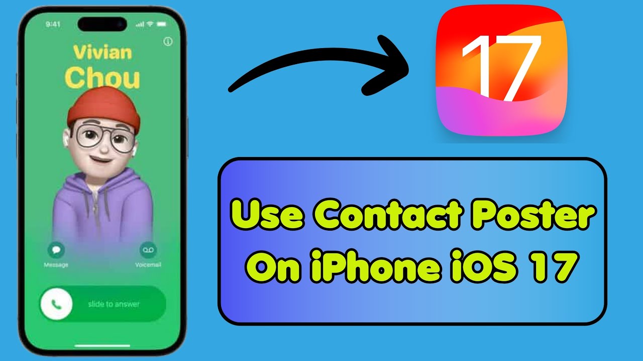 How To Use Contact Poster On iPhone iOS 17 ! Edit Contact Poster On iOS ...