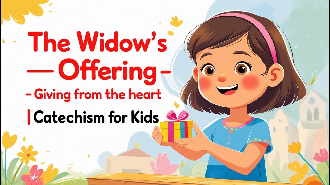 The Widow’s Offering — Giving from the Heart | Catechism for Kids - YouTube
