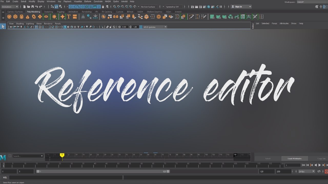 reference editor ดียังไง ? คนทำ animation ต้องรู้ ! - YouTube