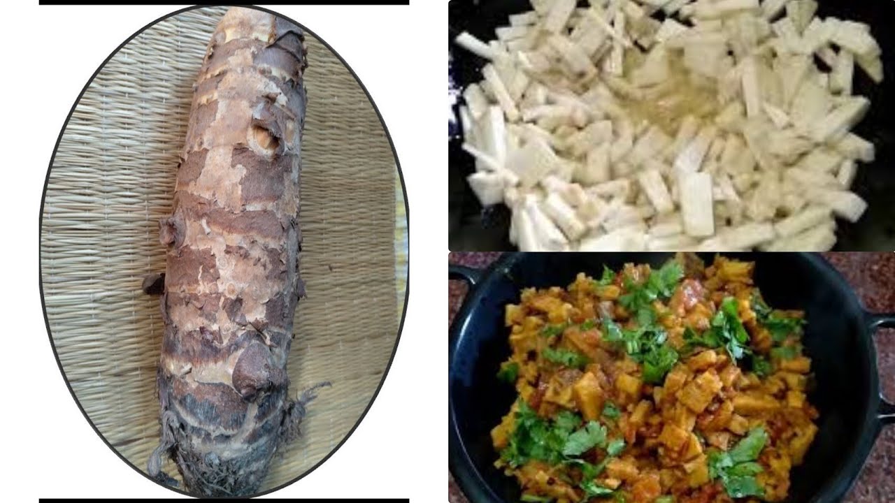 बड़ी कोचई की सब्जी-Arbi Colocasia Taro roots vegetable curry ...