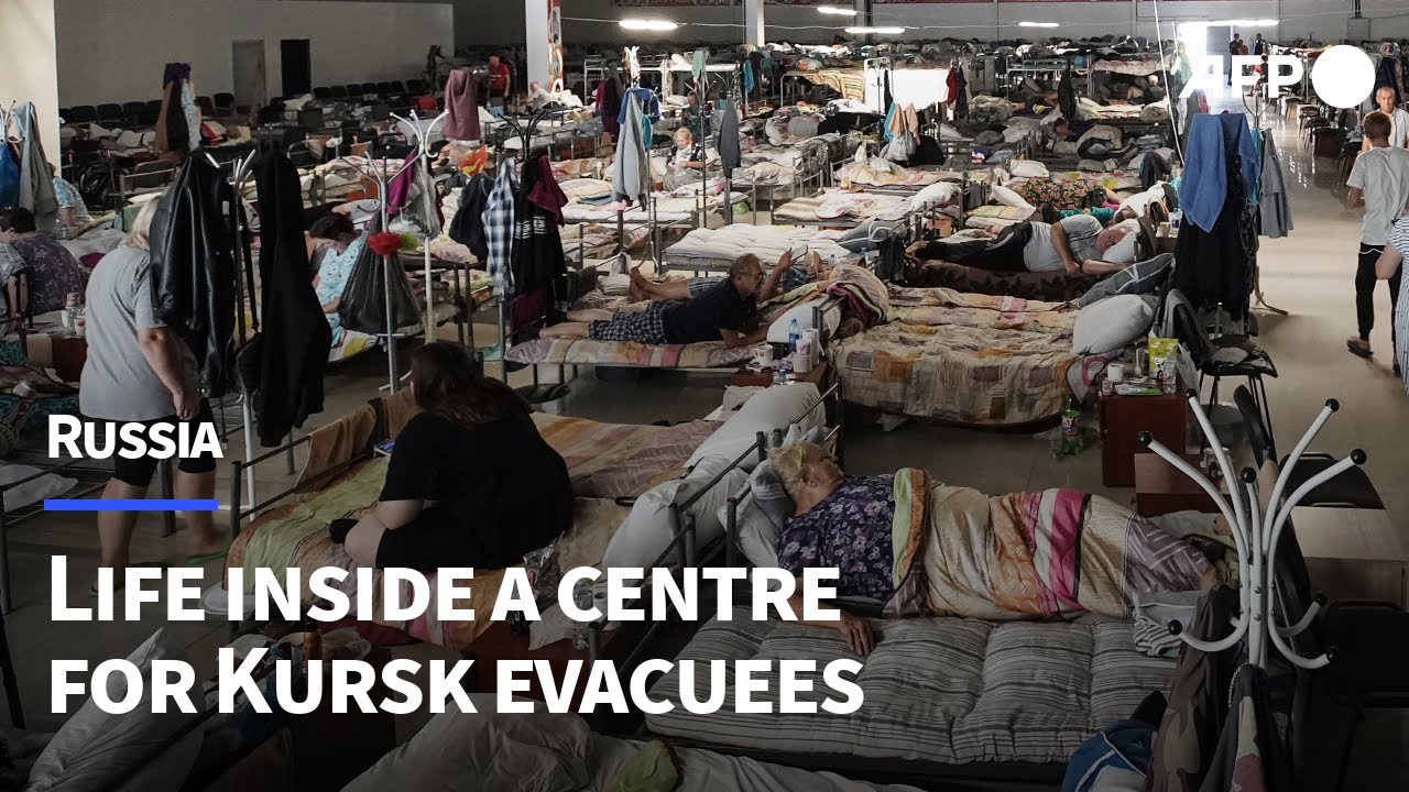 Life inside a centre for Russia's Kursk evacuees | AFP - YouTube