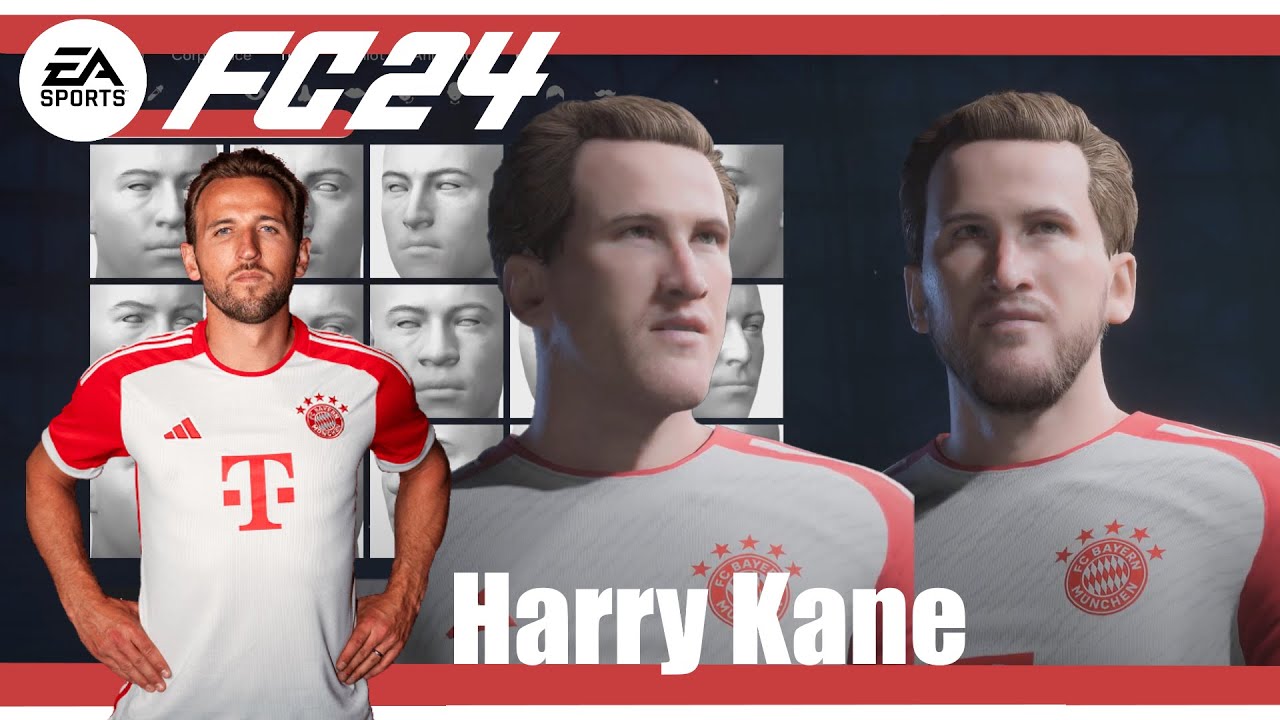 EA FC 24 - Create Harry Kane Pro Clubs (Face Creation) - YouTube