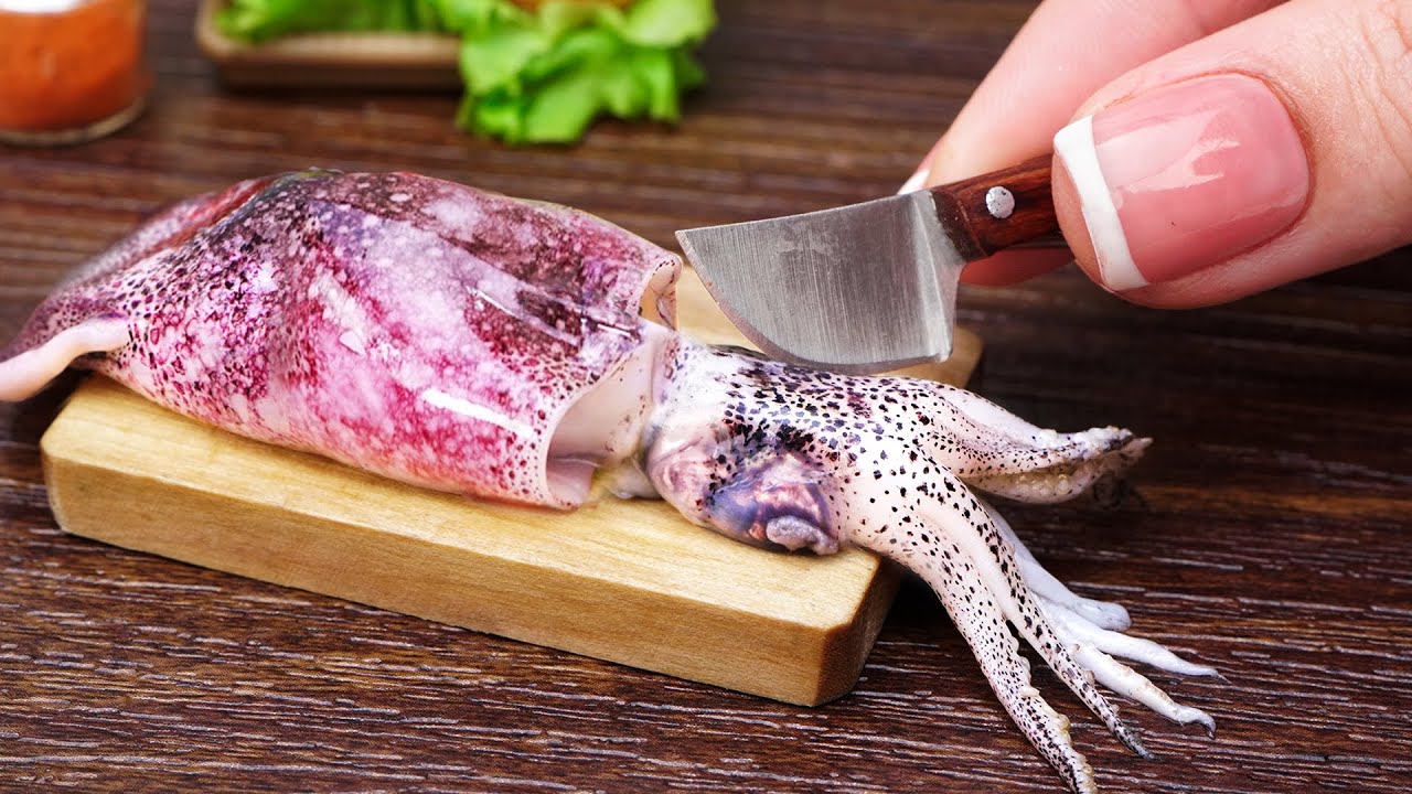 Amazing Miniature Fried Squids | Tiny Calamari Butter Garlic by ...