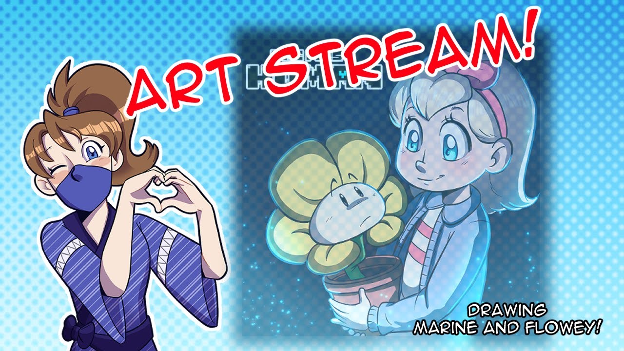 Marine and Flowey in the Snow - Undertale Prequel Comic Illustration ...