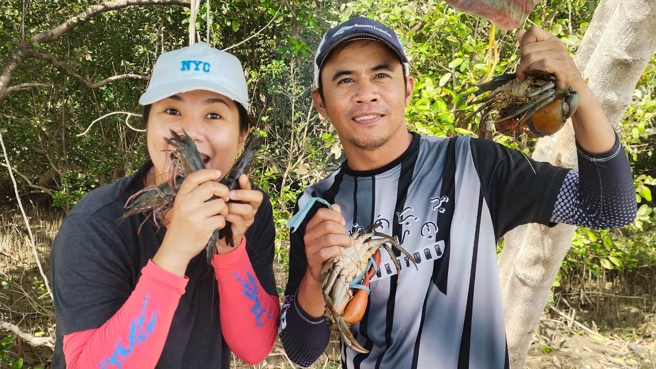 Part-1 Kabsat Romalyn is in the House | Catching Dakumo, Bangus, Hipon ...