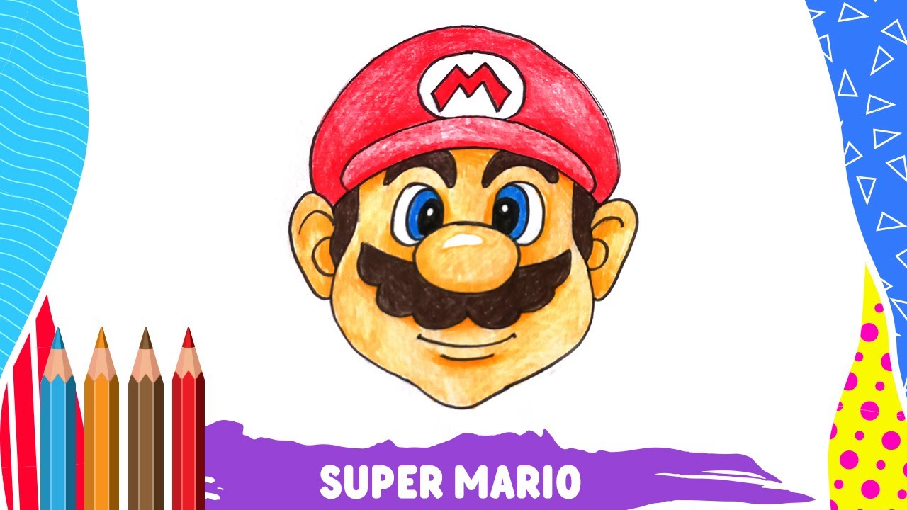 HOW TO DRAW SUPER MARIO BROS step by step #cutedrawings - YouTube
