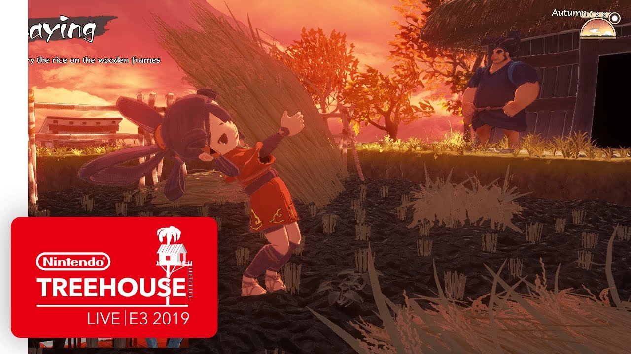 Sakuna: Of Rice and Ruin Gameplay - Nintendo Treehouse: Live | E3 2019 ...