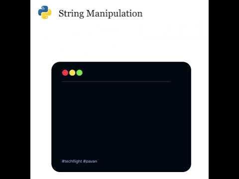 Python 💻 | String Manipulation | str.startswith() and str.endwith() # ...
