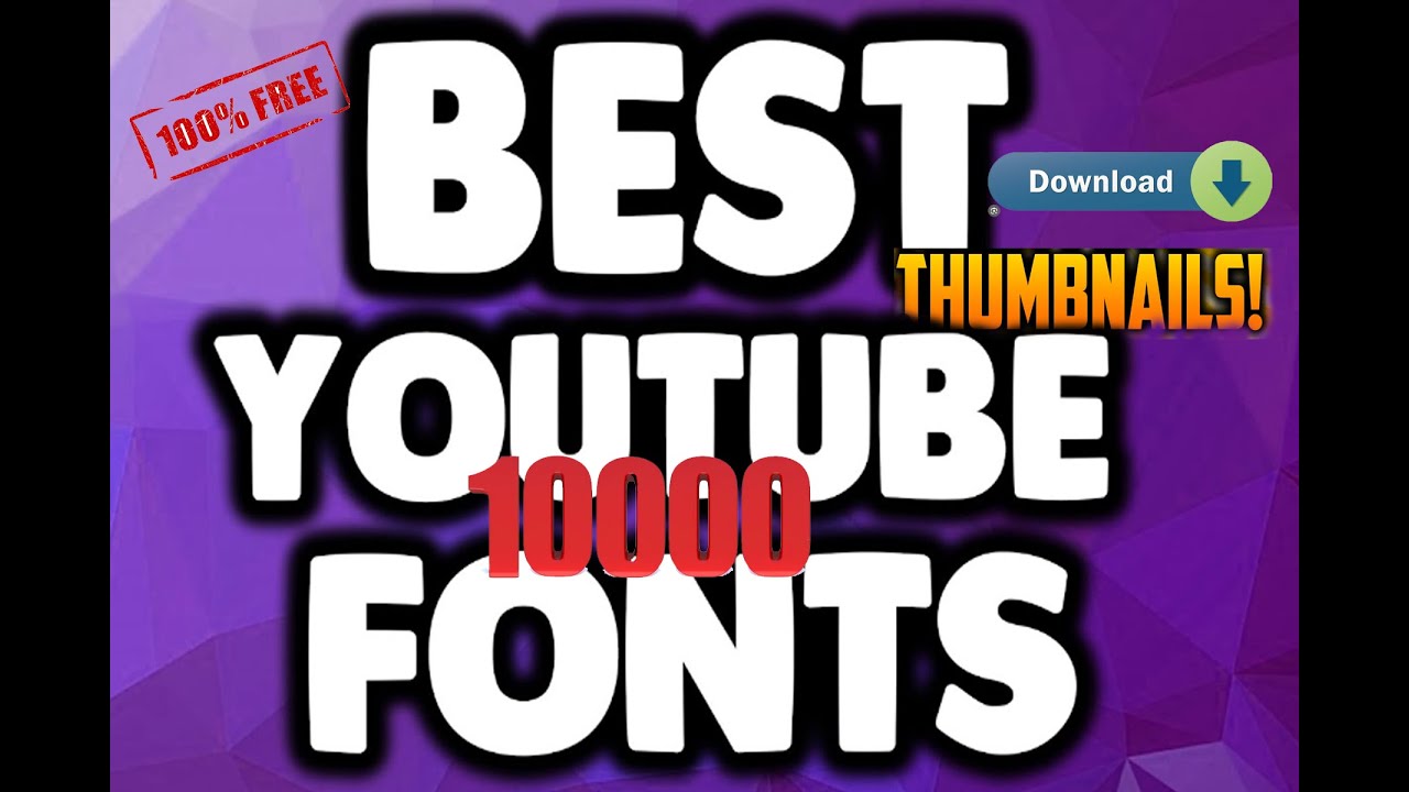 10000 Huge Collection of Fonts FOR editing (download it link in description) - YouTube
