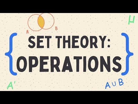 Set Theory: Set Operations Explained - YouTube