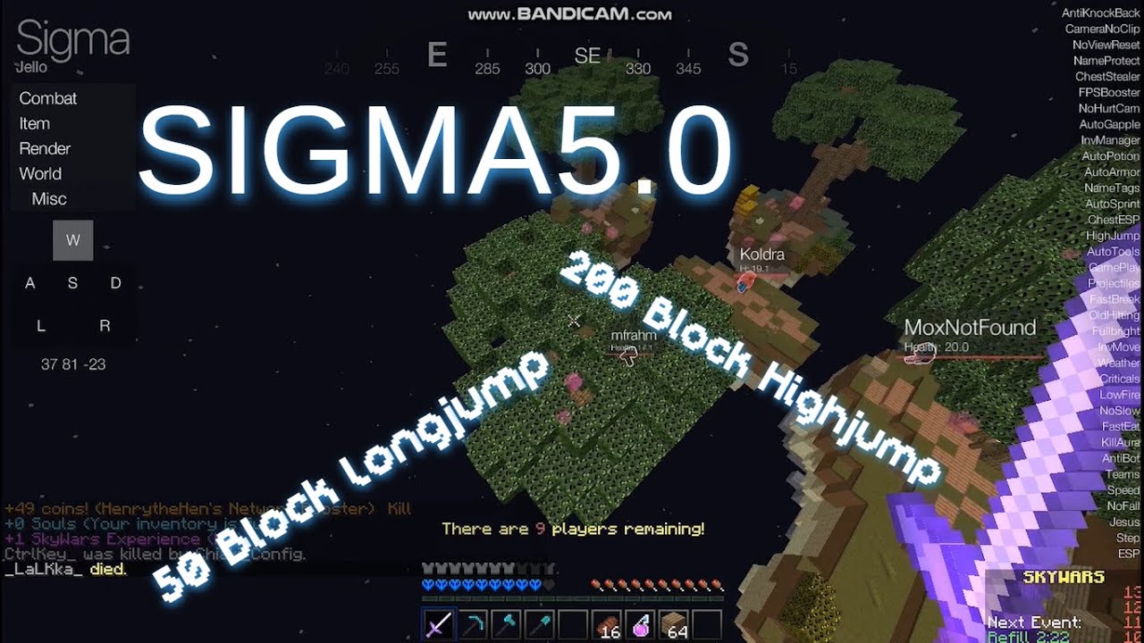 [Sigma for Jello] Sigma Config FREE download!! Hypixel 200 Block ...