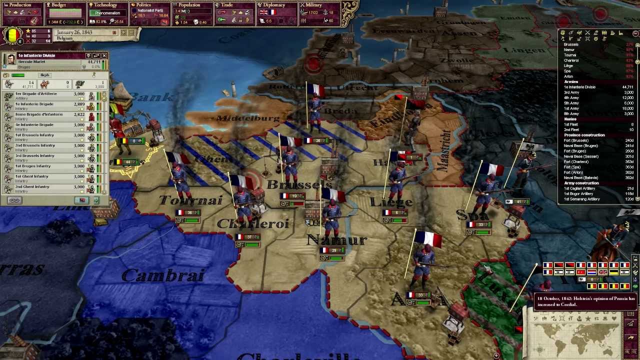 Let's Play Victoria II - Belgium! 04 (War is Hell...) - YouTube