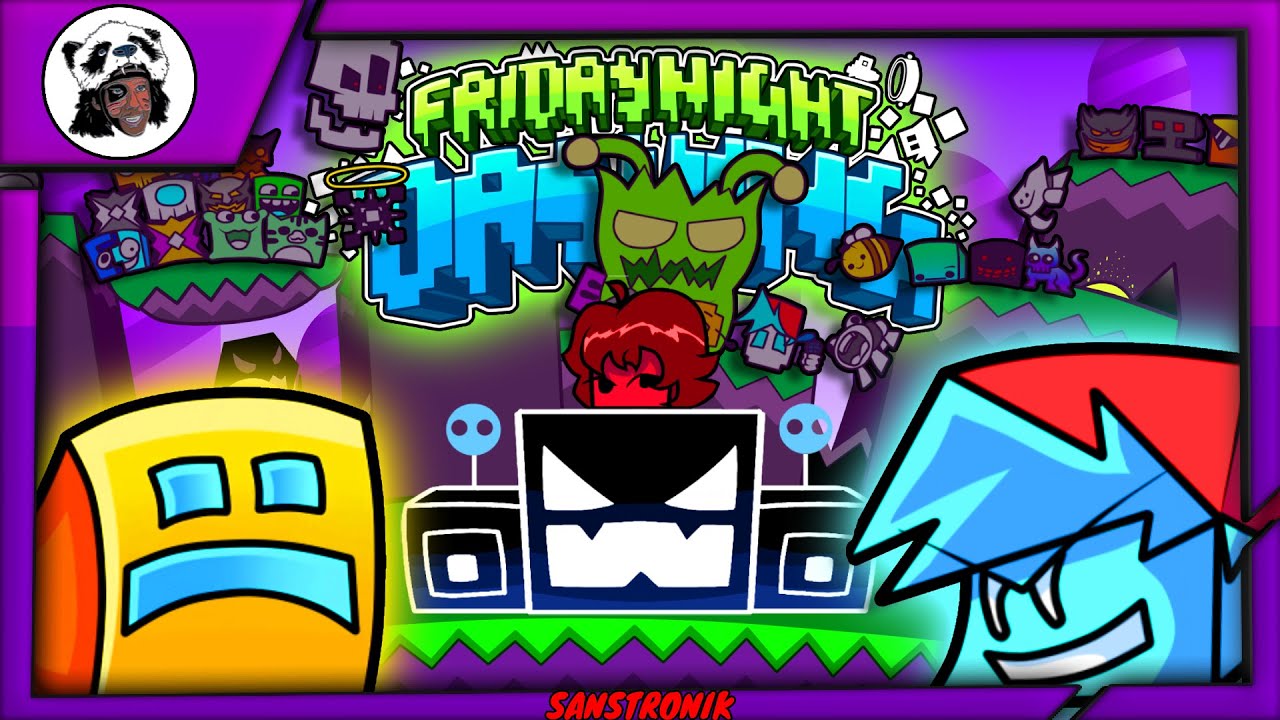 FNF FRIDAY NIGHT DASHING DASHER FAN SONG GEOMETRY DASH - YouTube