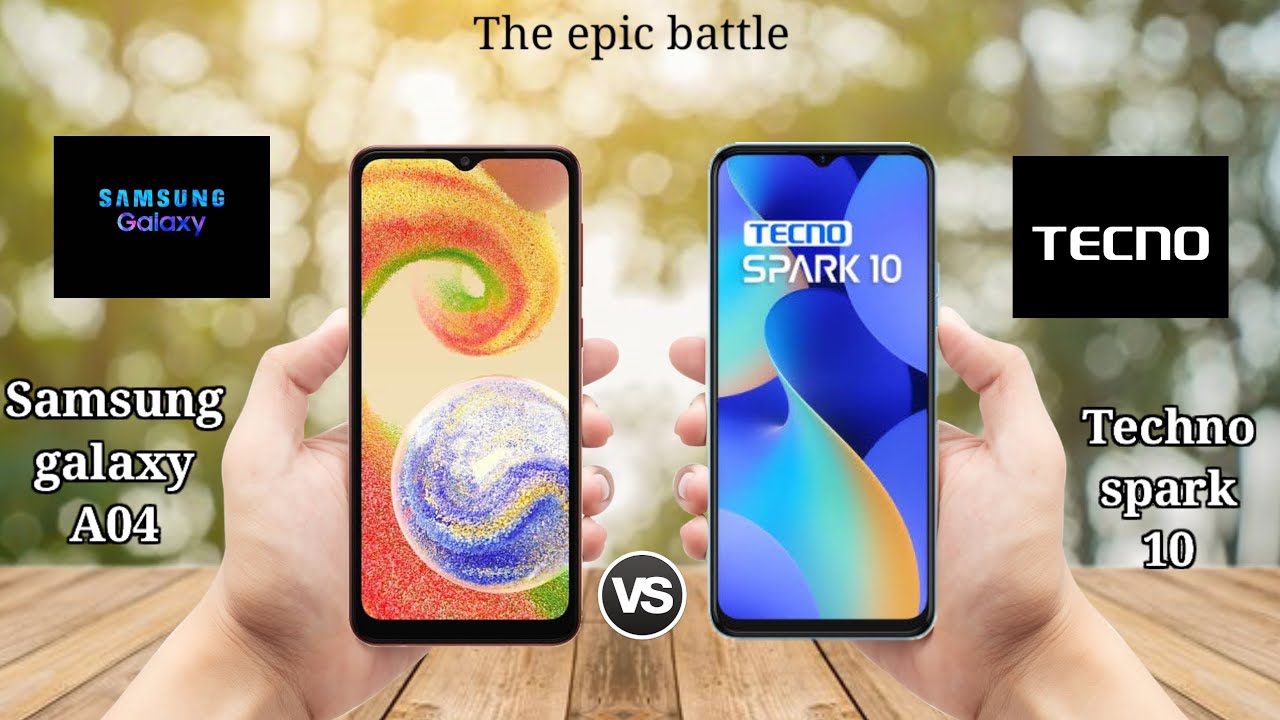 Samsung galaxy A04 vs Techno spark 10 - YouTube
