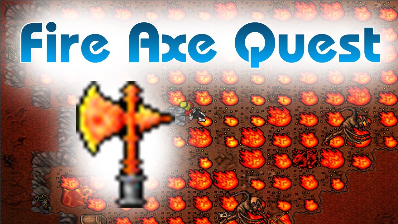 Fire Axe - Tibia - Mdosgames - YouTube