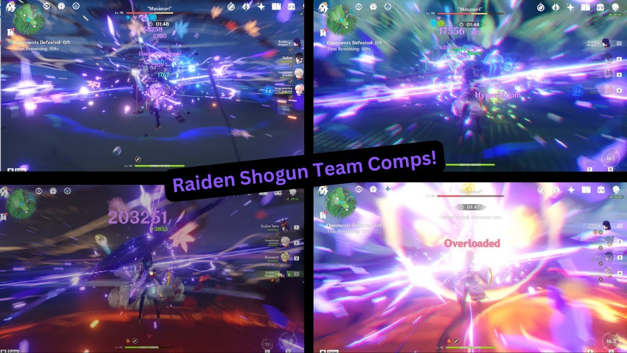 Showcasing 4 different Raiden Shogun teams in Genshin Impact! - YouTube