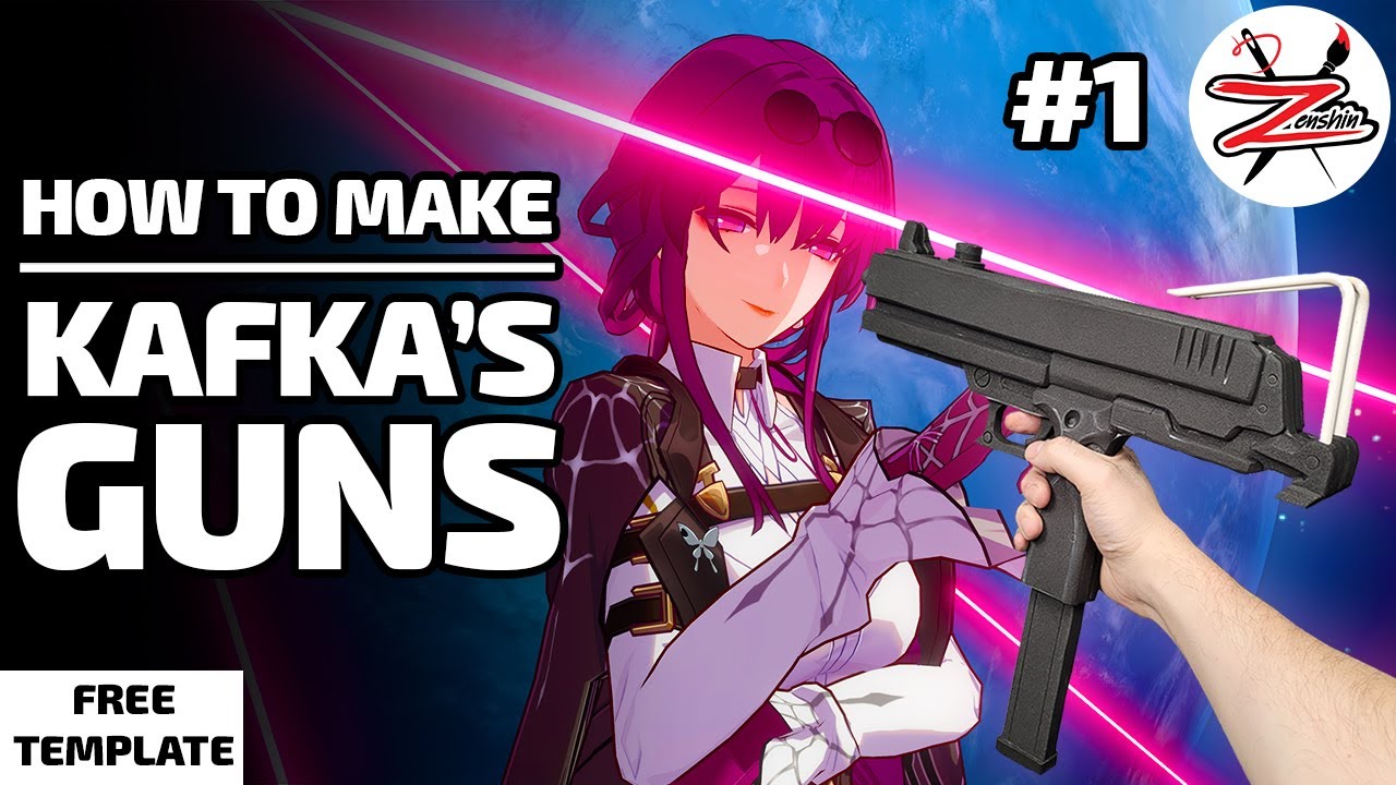 EVA Foam Build: Kafka's Guns 🛠️ - Honkai Star Rail Cosplay Tutorial ...