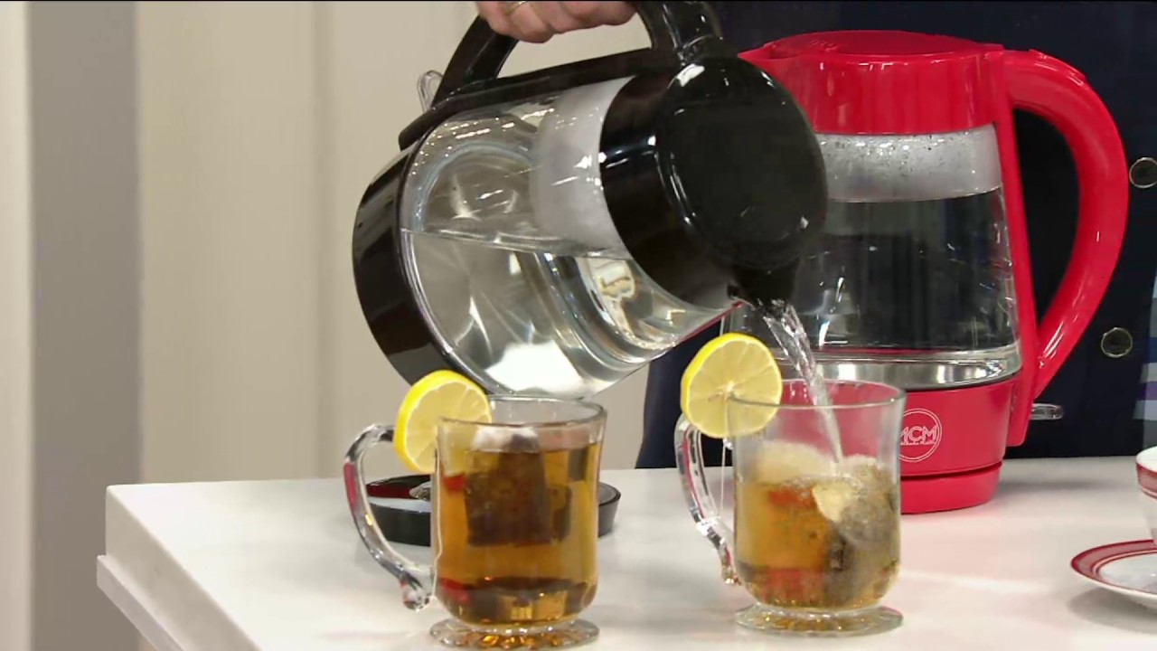 LED Glass Electric Kettle on QVC - YouTube