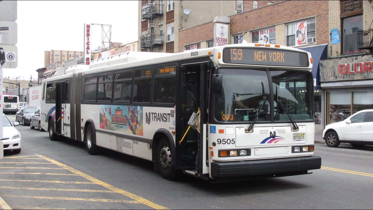 NJT Neoplan AN459 #9505 on the 159 to Fort Lee-Linwood Park (Inside) in ...