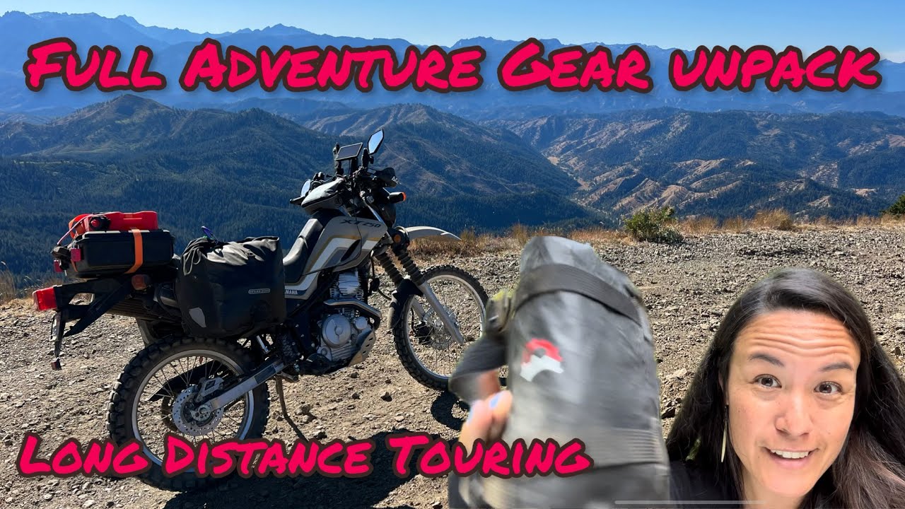 ADV BDR Motorcycle Camping Gear Unpack - EVERYTHING for Long Distance ...