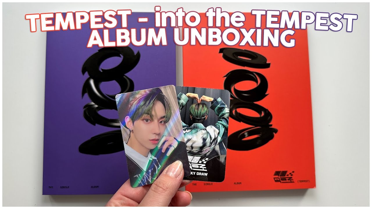 📦 unboxing TEMPEST 1st single album: into the TEMPEST/into the STORM ...