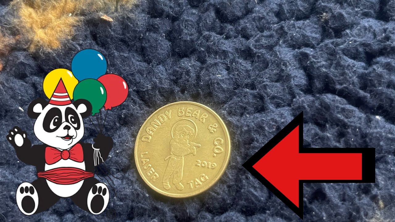 RARE DANDY BEAR TOKEN FROM CHUCK E CHEESE!!! - YouTube