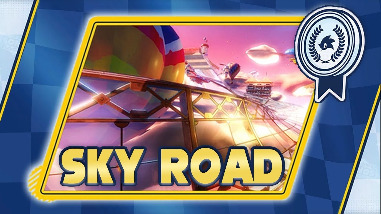 Team Sonic Racing - Time Trial: Sky Road (Platin) - Walkthrough - YouTube