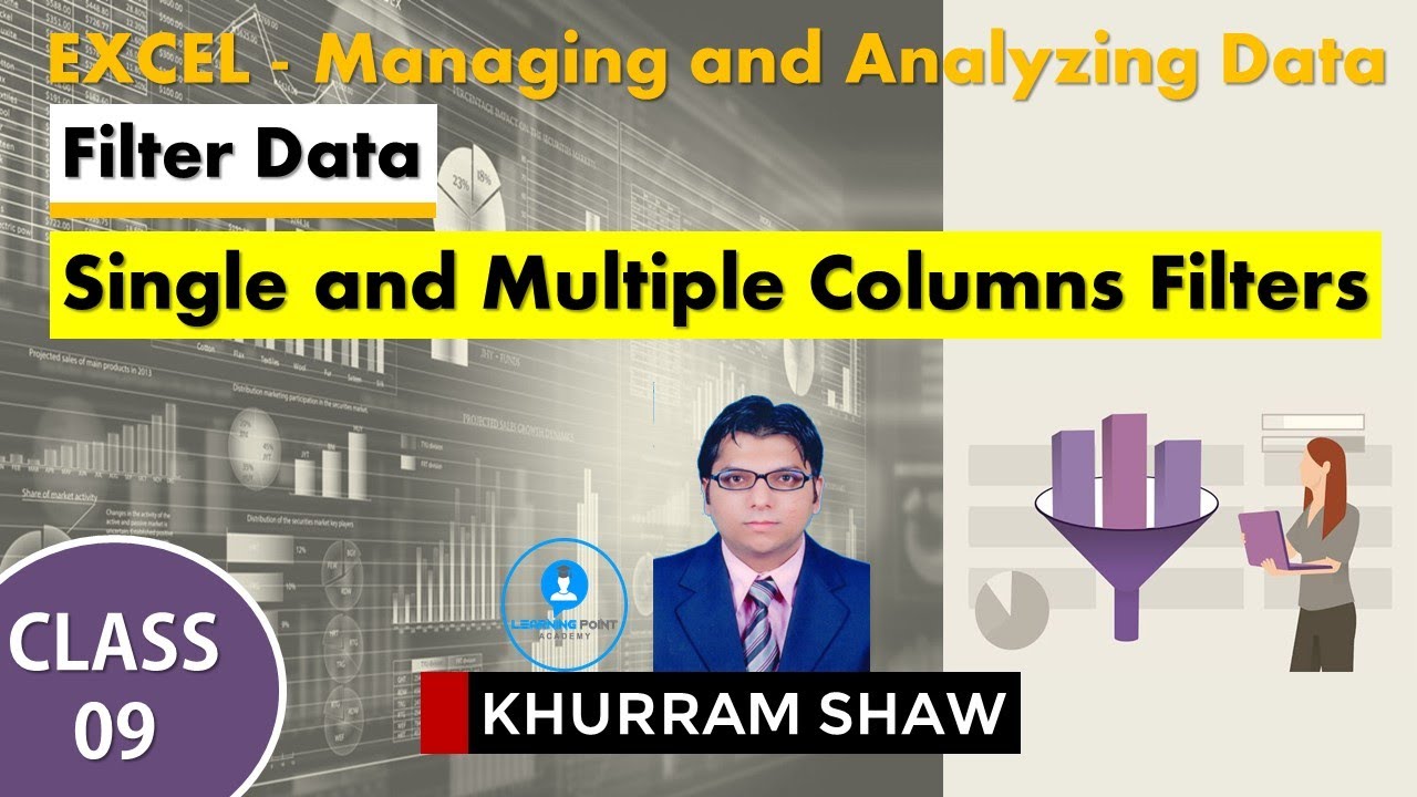 Excel - Filter Data - Single and Multiple Columns Filters - YouTube
