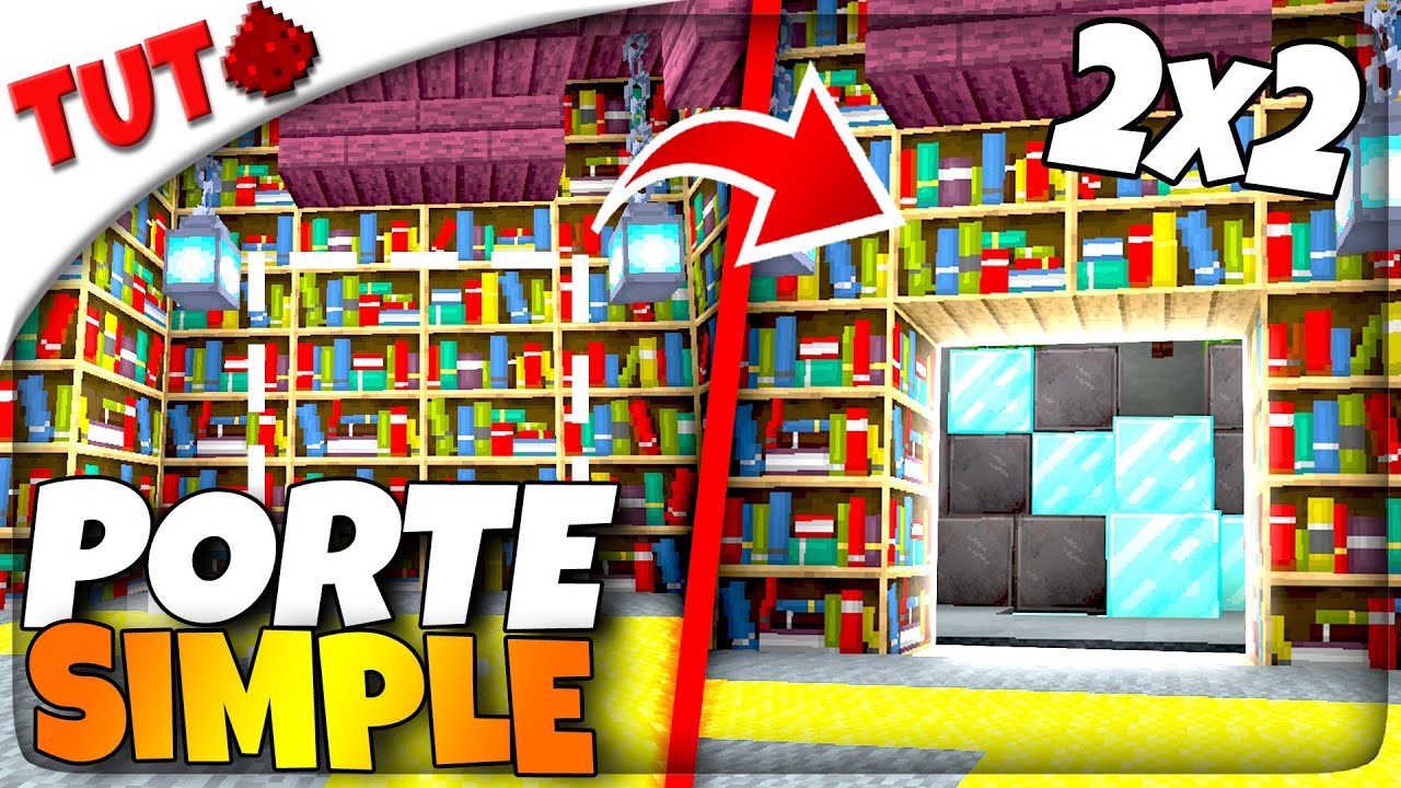 TUTO | PORTE 2x2 Simple sur MINECRAFT 1.21+ ! [Minecraft Redstone ...